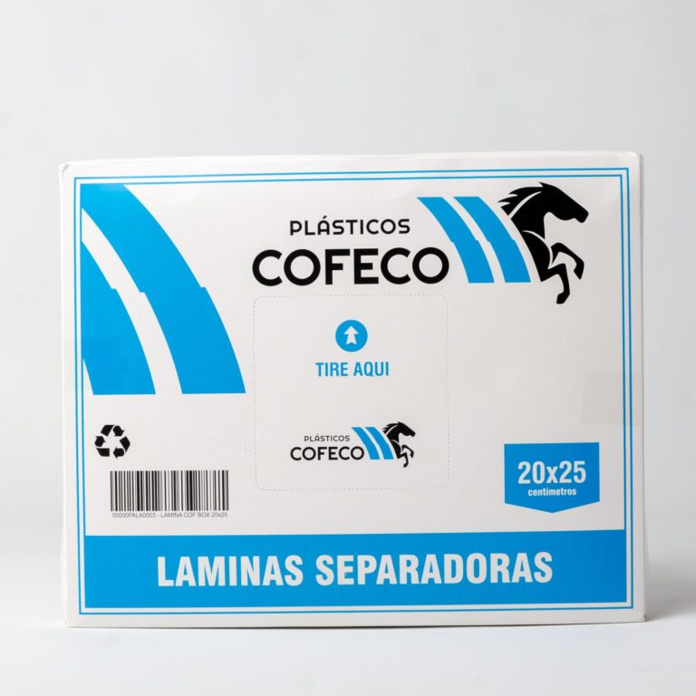 LÁMINAS EN CAJA 20X25 - Plásticos Cofeco